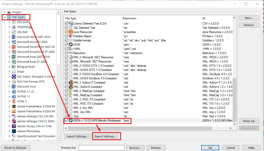 How do I find the File Type associated with a WSXZ package after ...