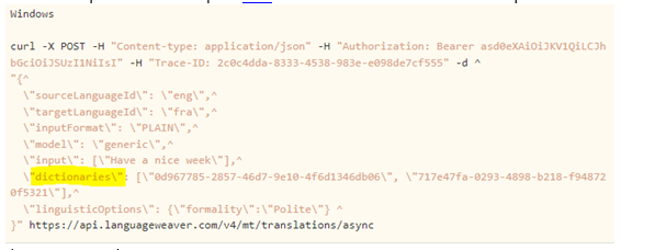 Language Weaver: How to use dictionary and its terms using Language ...