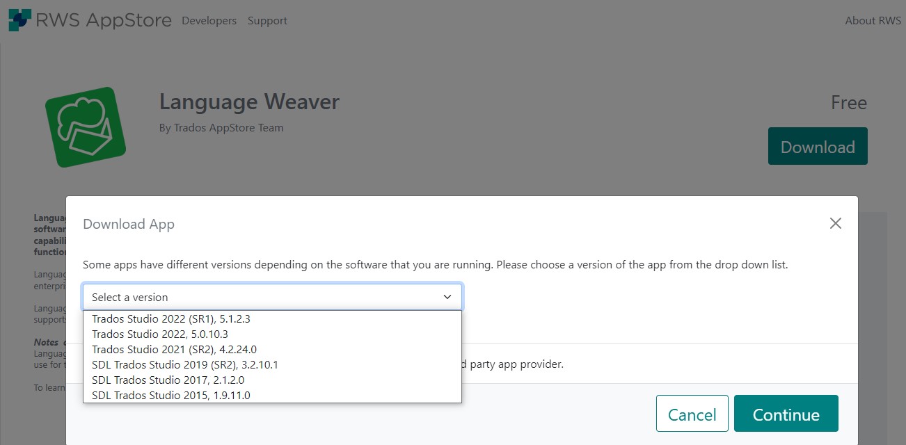Is it possible to connect to Language Weaver Cloud from a WorldServer ...