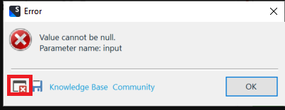 Value cannot be null. Parameter name: input is thrown when confirming a segment inserted from NMT