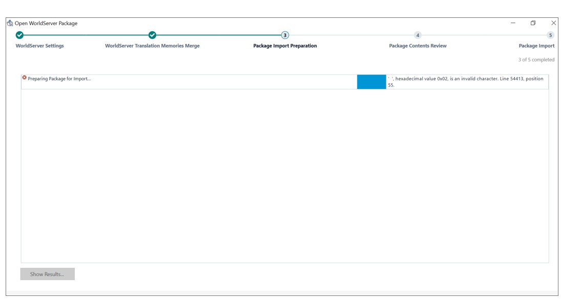 WorldServer - a WSXZ Package cannot be opened in Trados Studio with the ...